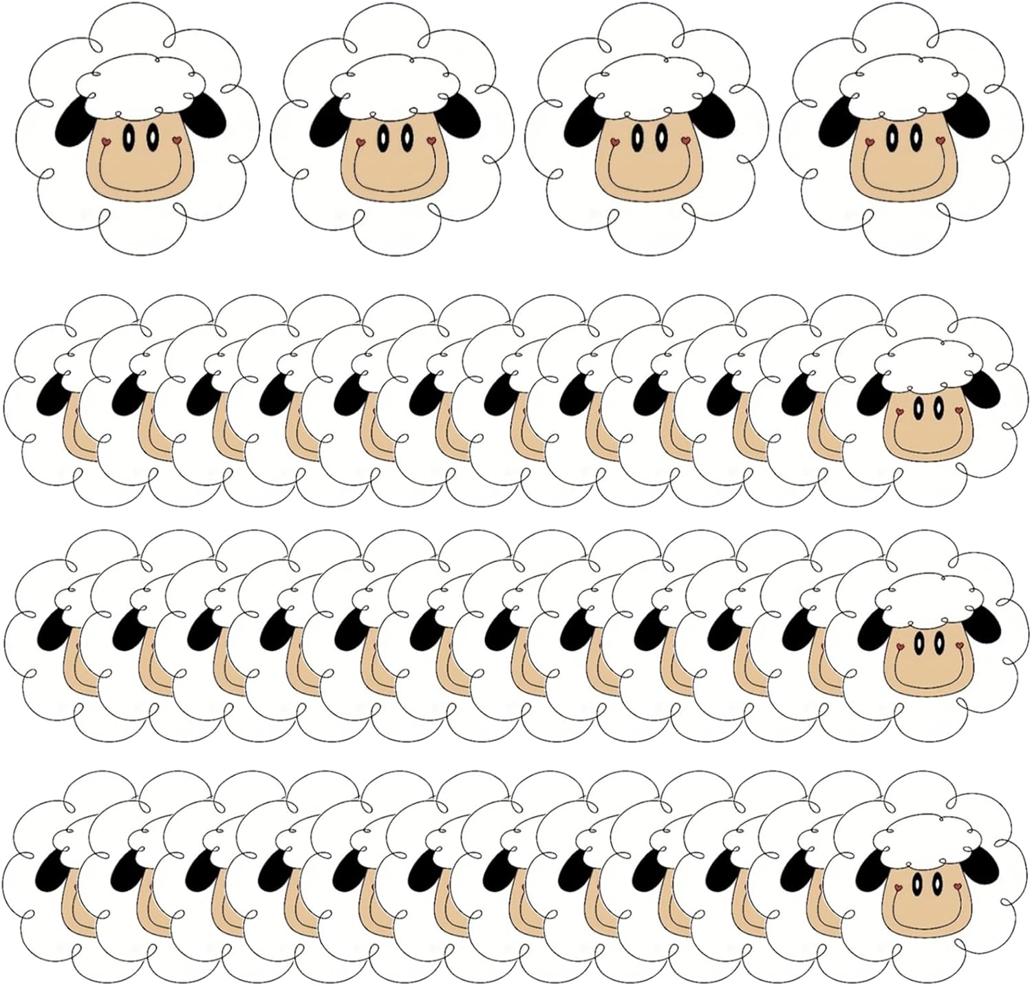 Roioiow 40-pieces 2025 New Charming Sheep Lamb Money Holder Card ...