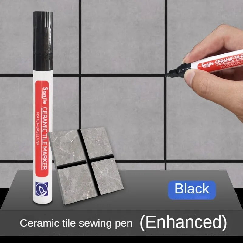 Roise White Waterproof Tile Marker Grout Pen Wall Seam Pen 10Color ...