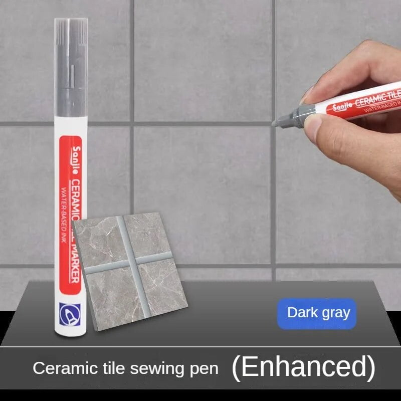 Roise White Waterproof Tile Marker Grout Pen Wall Seam Pen 10Color ...