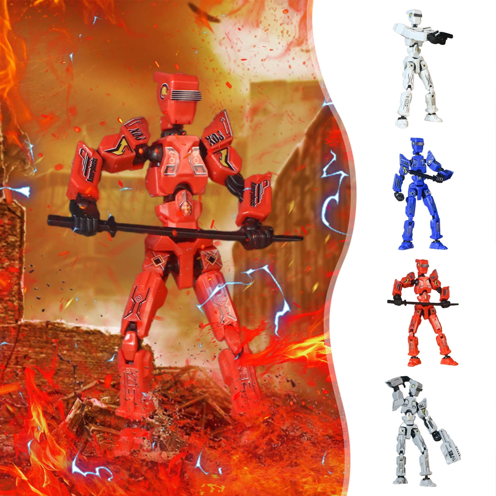 Rojia Assembly Completed Upgrade Titan 8 Action Figure, 3D Printed ...