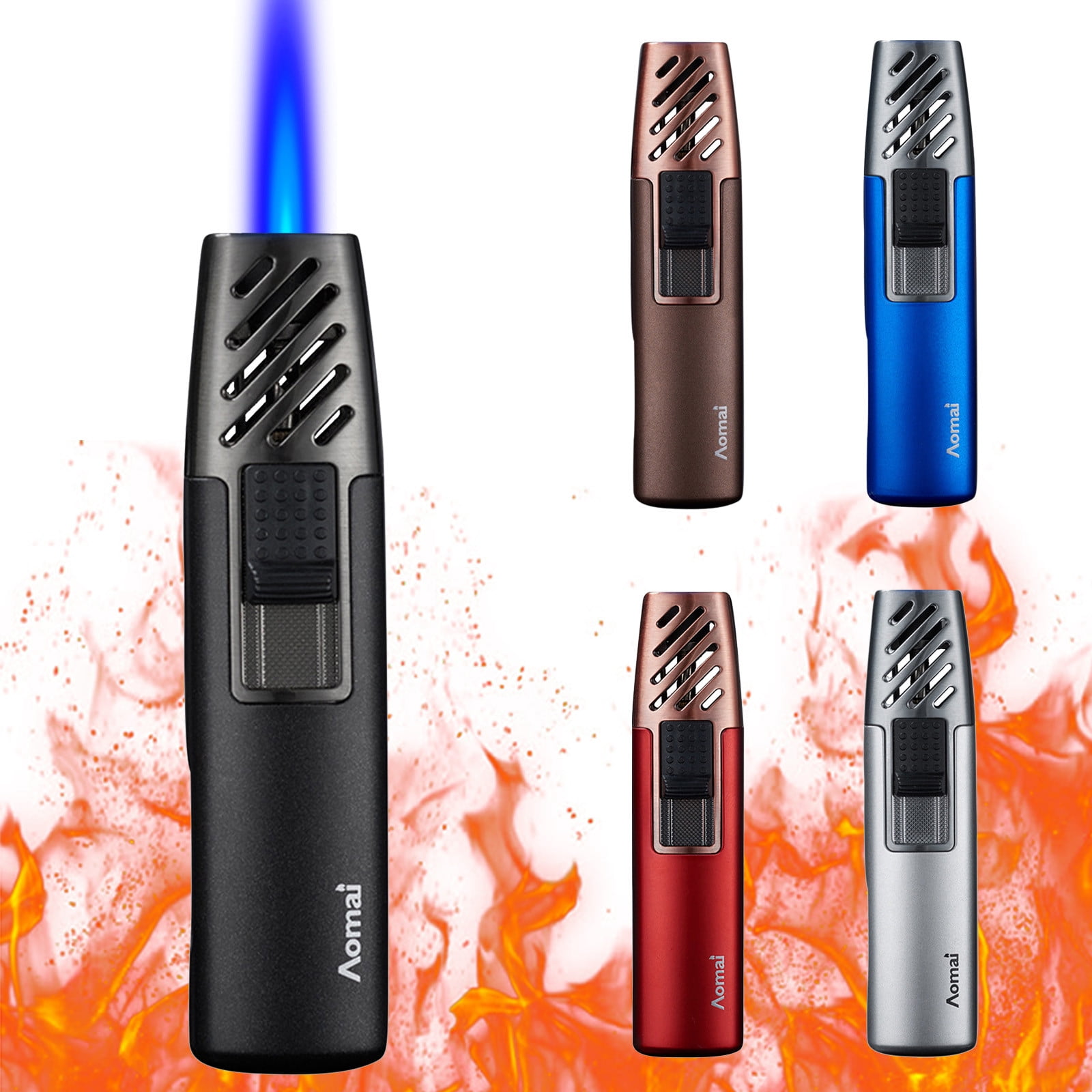 Rojia Butane Lighter, Cool Windproof Torch Lighter, Multipurpose ...