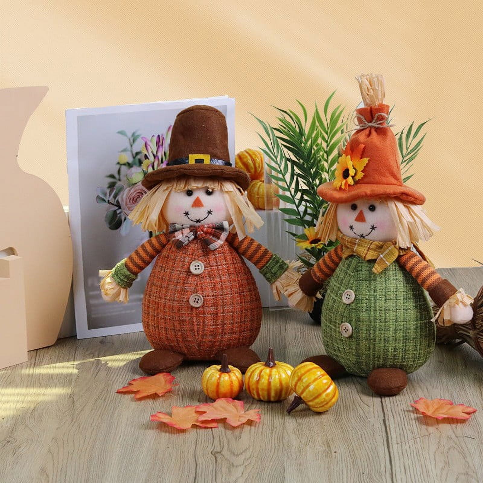 Fall Decorations for Home, Thanksgiving Scarecrow Plush Handmade ...