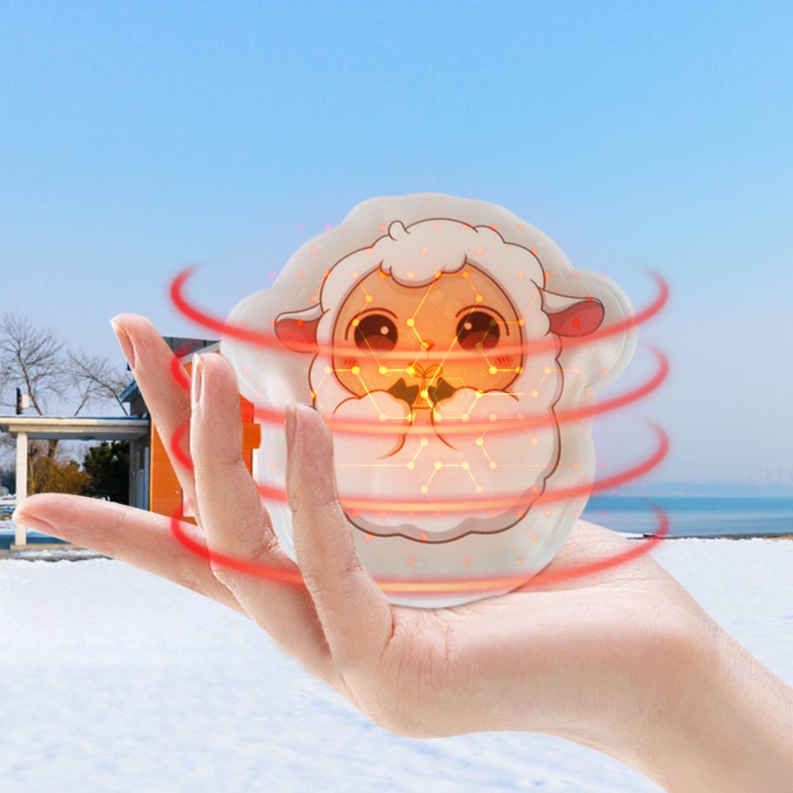 Hand Warmer Hot Patch, Portable Cartoon Animals Hand Warmer Heat Pad ...