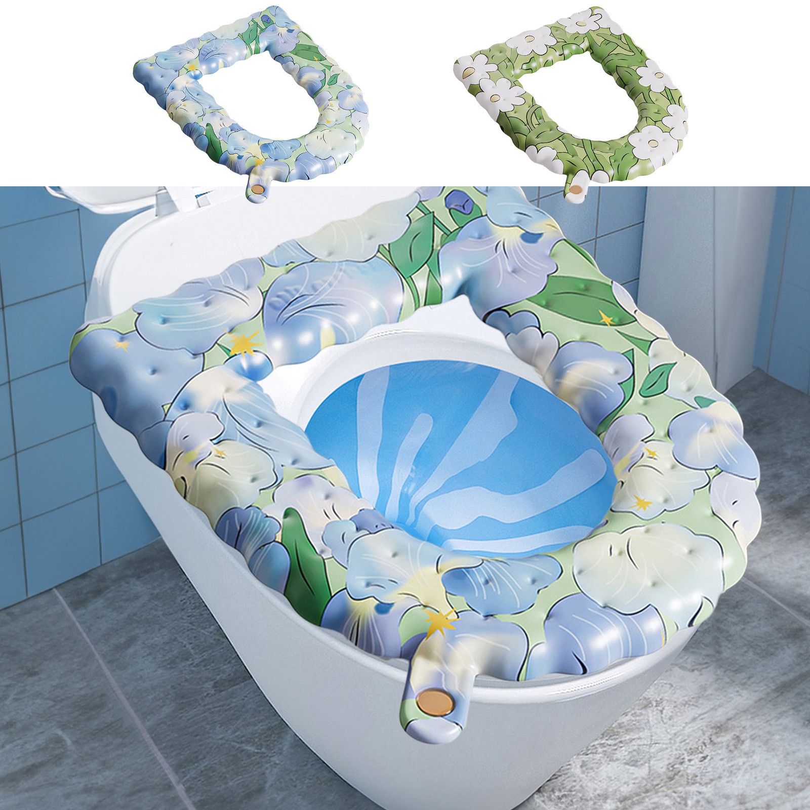 Household Toilet Seat Cushion, Universal Use Plastic Cushion Toilet ...