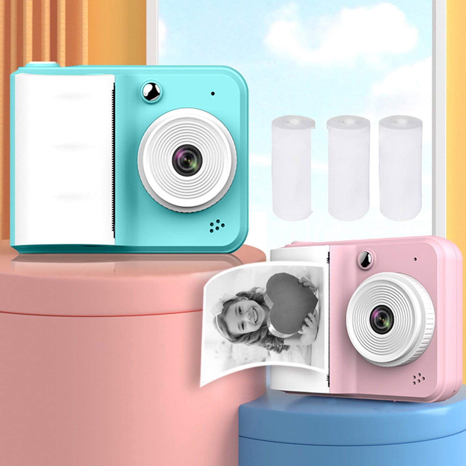 Kids Camera Instant Print Photo Camera Christmas Birthday Gift for 3-12 ...