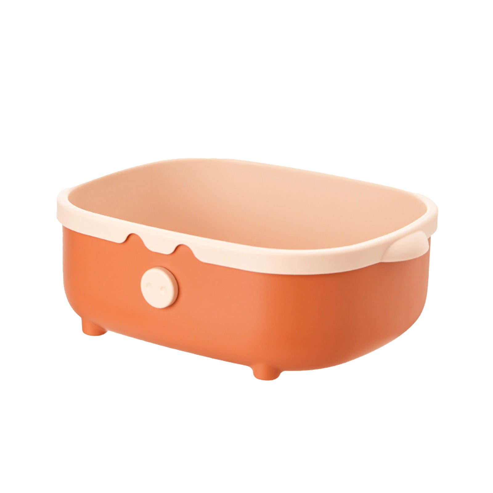 Large Kitchen Strainer Colander Bowl Set, Double-Layer Plastic Fruits ...