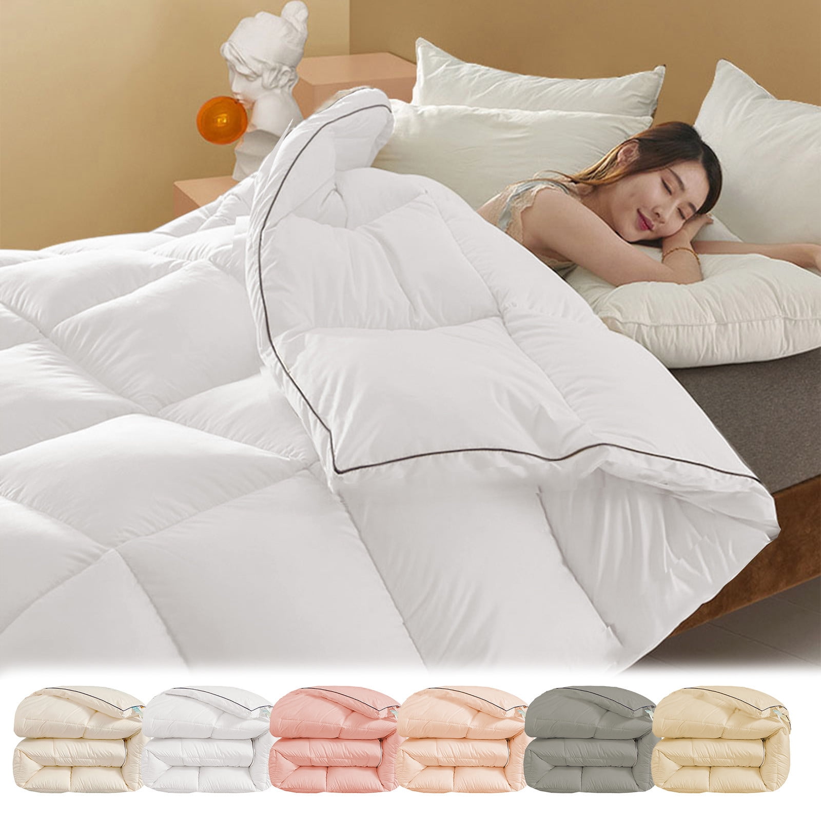Machine Washable Lightweight Quilt 78.7x59in, Ideal for AirConditioned ...
