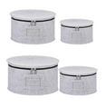 Aihimol Plate Organizer, Sturdy Quilted Microfiber Dish Storage ...