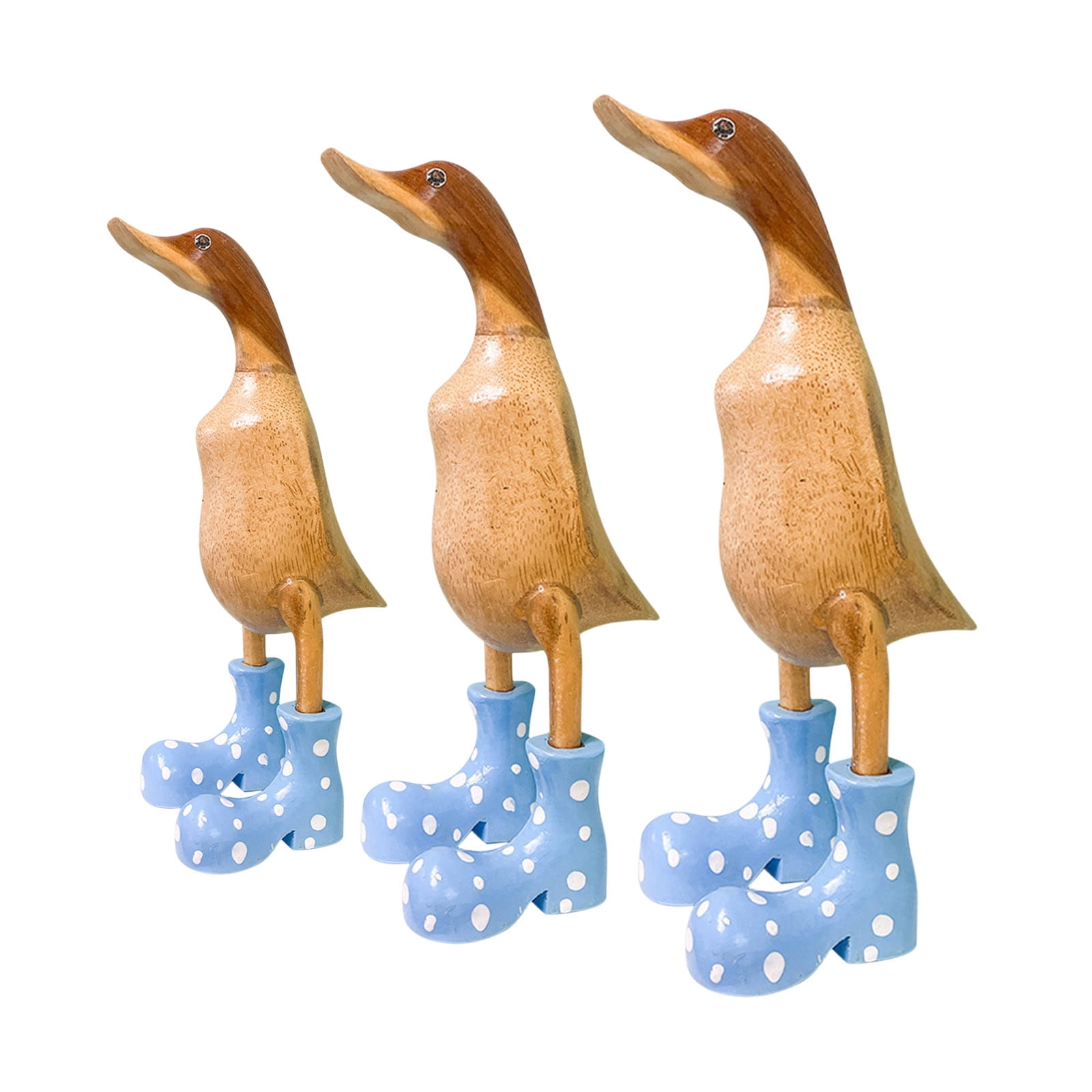 Polka Dot Rain Boot Duck Figurine Home Office Ornaments, Garden Decor ...