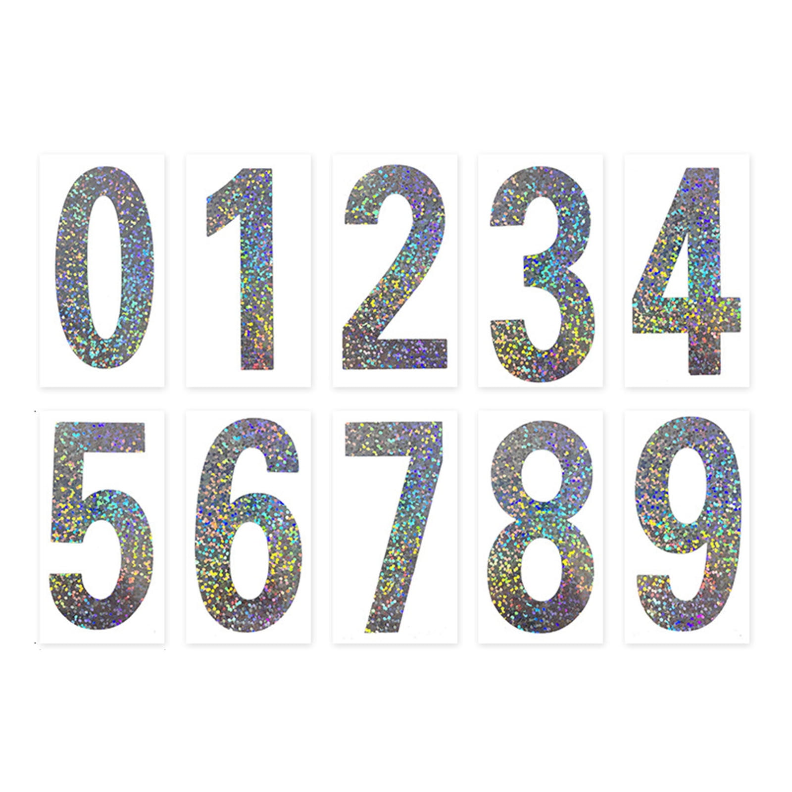 Reflective Mailbox Numbers Stickers,30 PCS Self Adhesive Vinyl ...