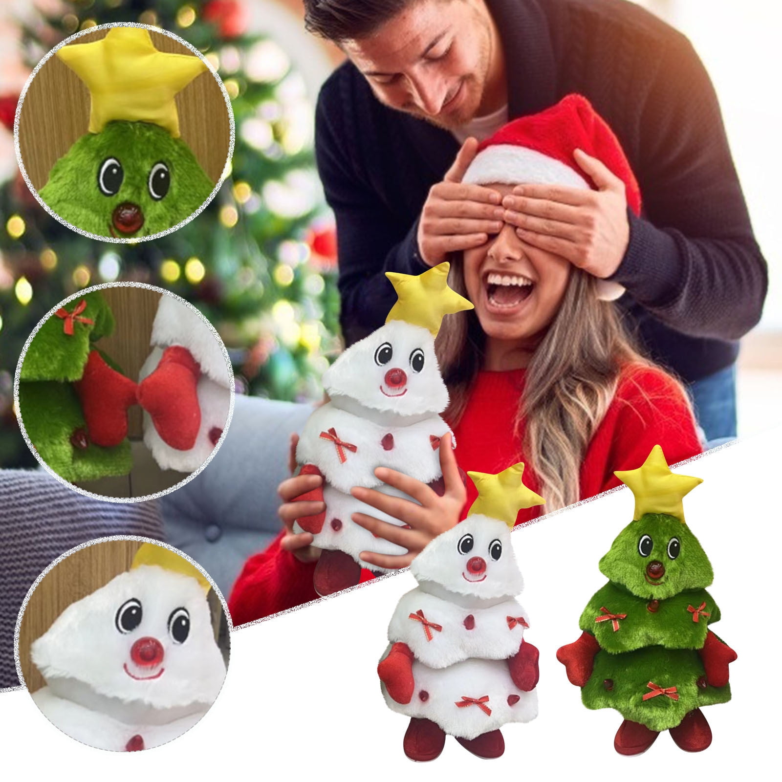 Singing Dancing Christmas Tree, Electric Christmas Tree Plush Toy ...