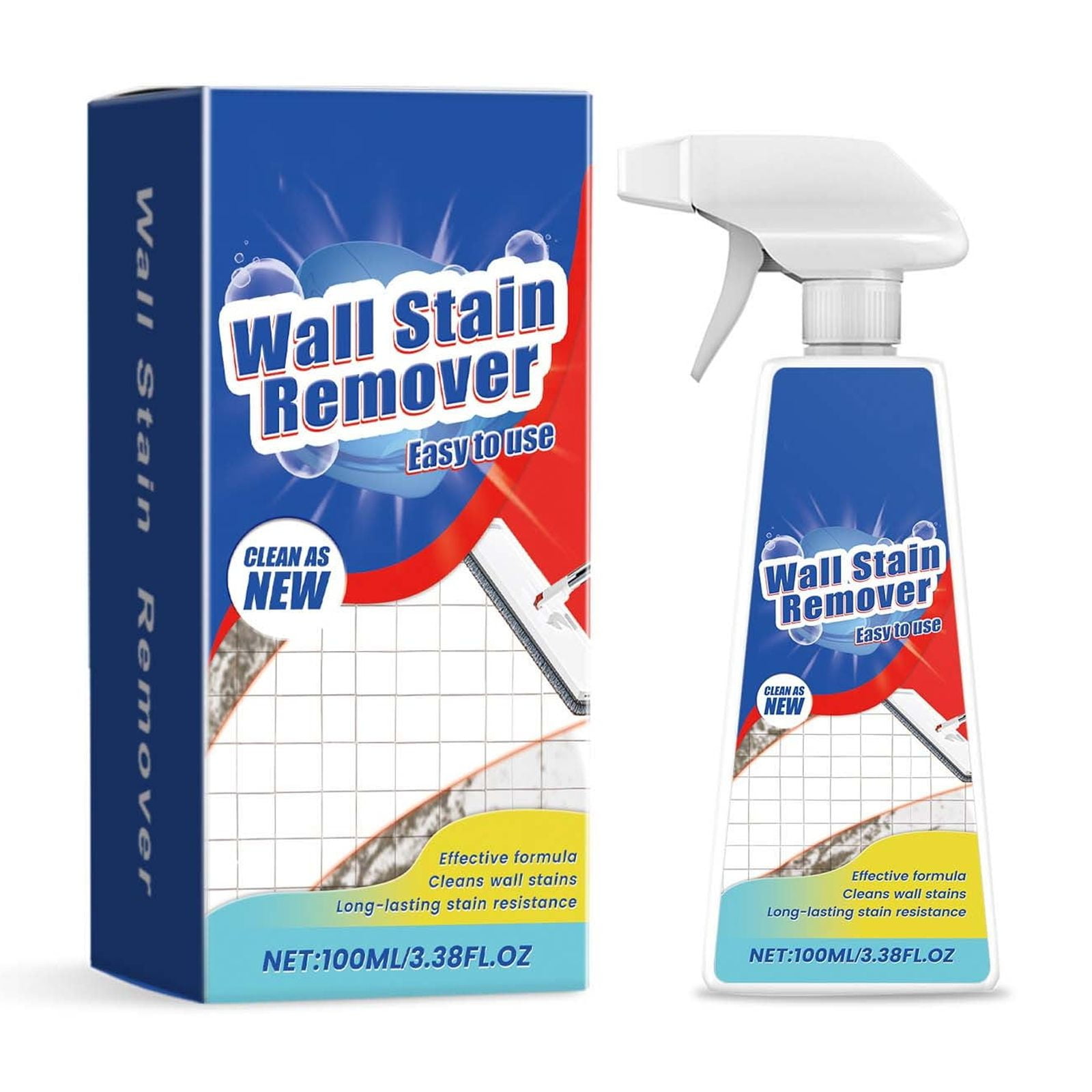 Wall Stain Remover, Wall Cleaner Spray, Household Wall Stain Cleaner ...
