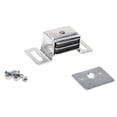 Rok 5-Pack Double Magnetic Catch with Plate and Screws, Aluminum Finish ...