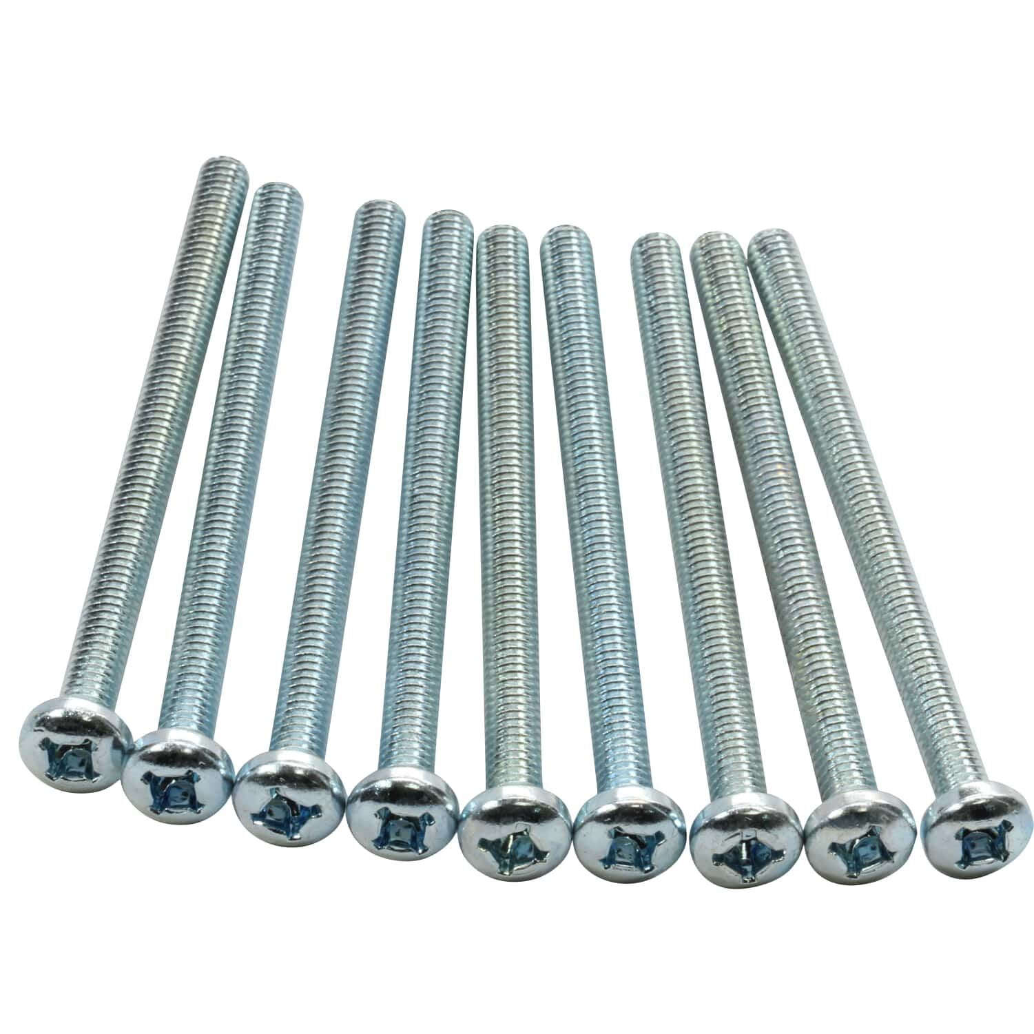 Rok 50-Pack #8-32 2-1/2" Screw, Pan Head Combined Phillips/Square Drive ...