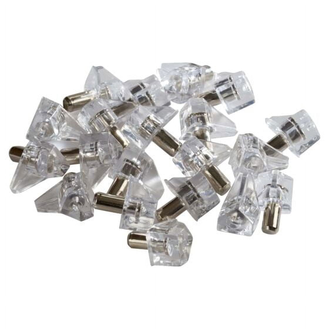 Rok Hardware 100-Pack Plastic Shelf Support with 5mm Diameter Steel Pin ...