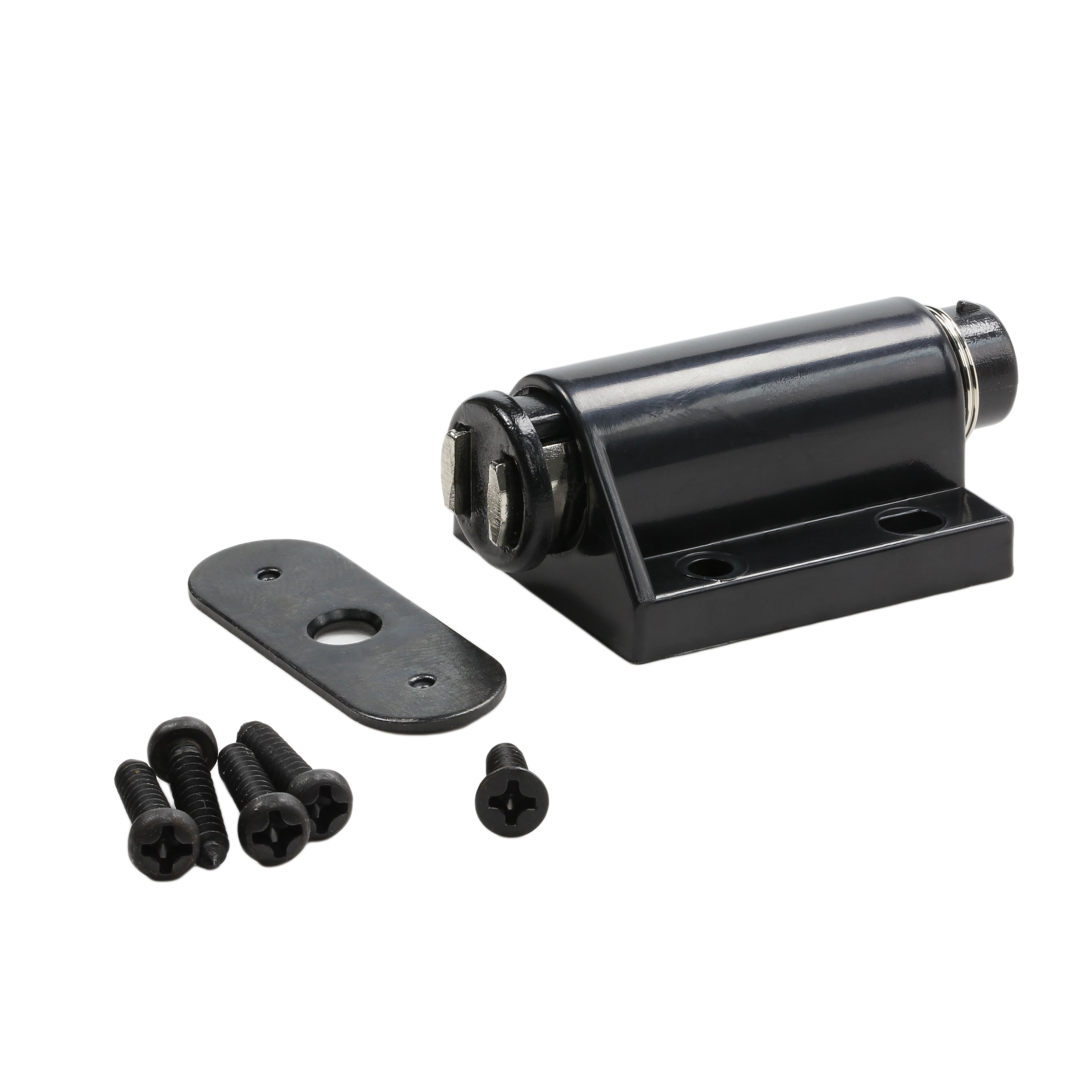 Rok Hardware 2 Pack Magnetic Door Touch Push Latch Catch, Black Finish ...