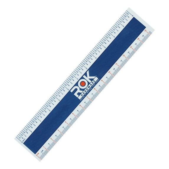 Rok Hardware Plastic Ruler, 6", with Fraction/Inch/MM/CM Converter, 150 ...