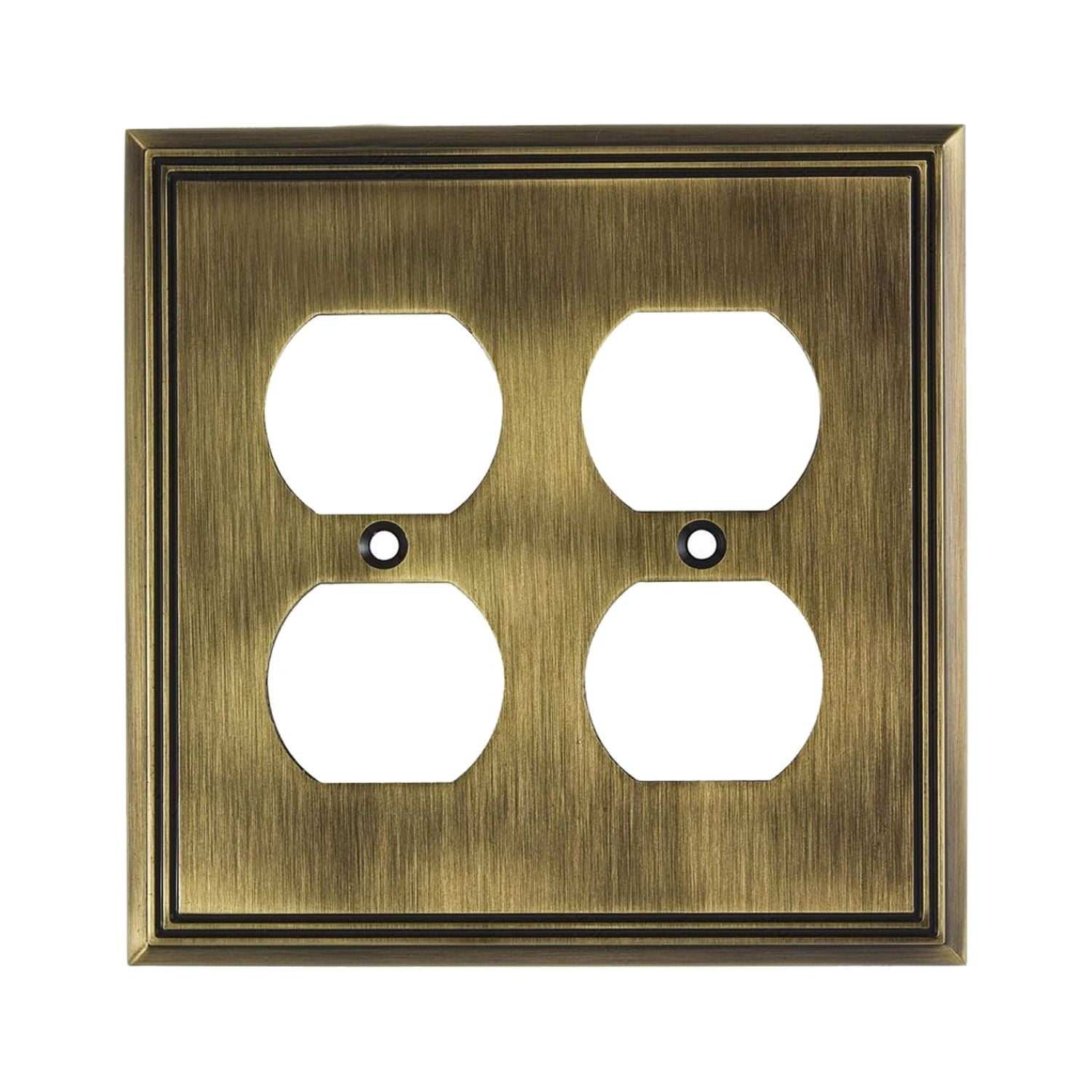 Rok Hardware Wall Plate Contemporary Decorative Quadruple Receptacle ...
