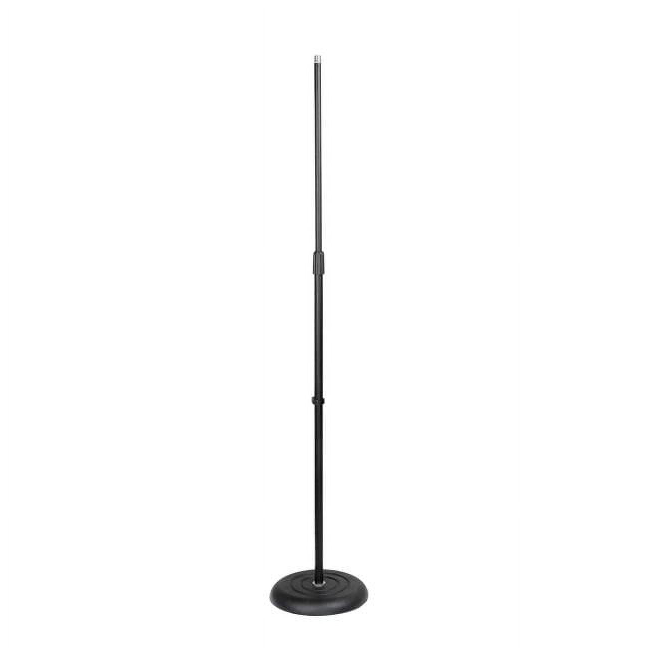 Rok-It Tubular Microphone Stand with 10 in. Round Base & Easy-Twist ...