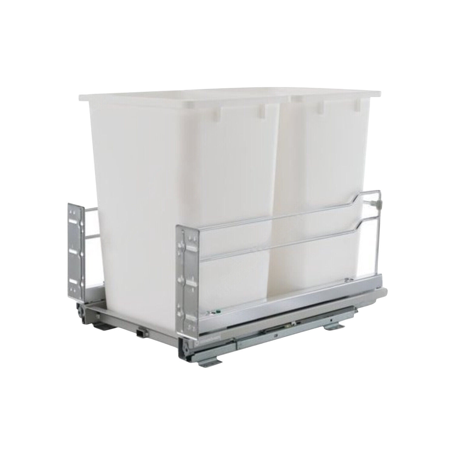 Rok Kitchen Cabinet Trash and Recycling Center for Dual Waste Bins, 2X ...