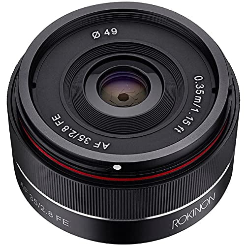 Rokinon 35mm F2.8 AF Compact Full Frame Wide Angle Lens for Sony E ...