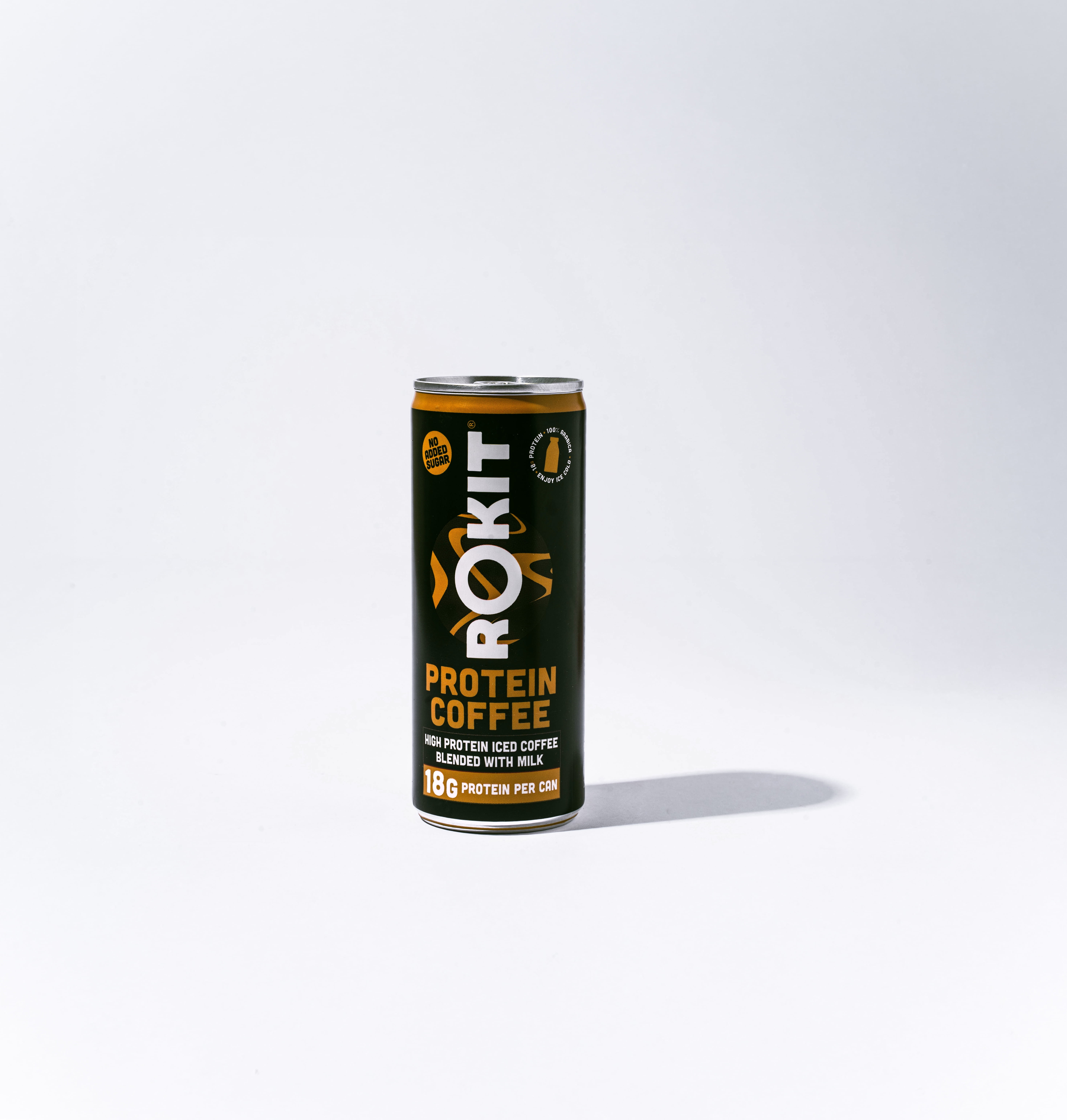 Rokit - High-Protein Iced Coffee Latte, Cold Brew Espresso Blend with ...