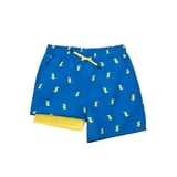 Rokka&Rolla Boys' Pattern Swim Shorts with Compression Liner, UPF 50 ...