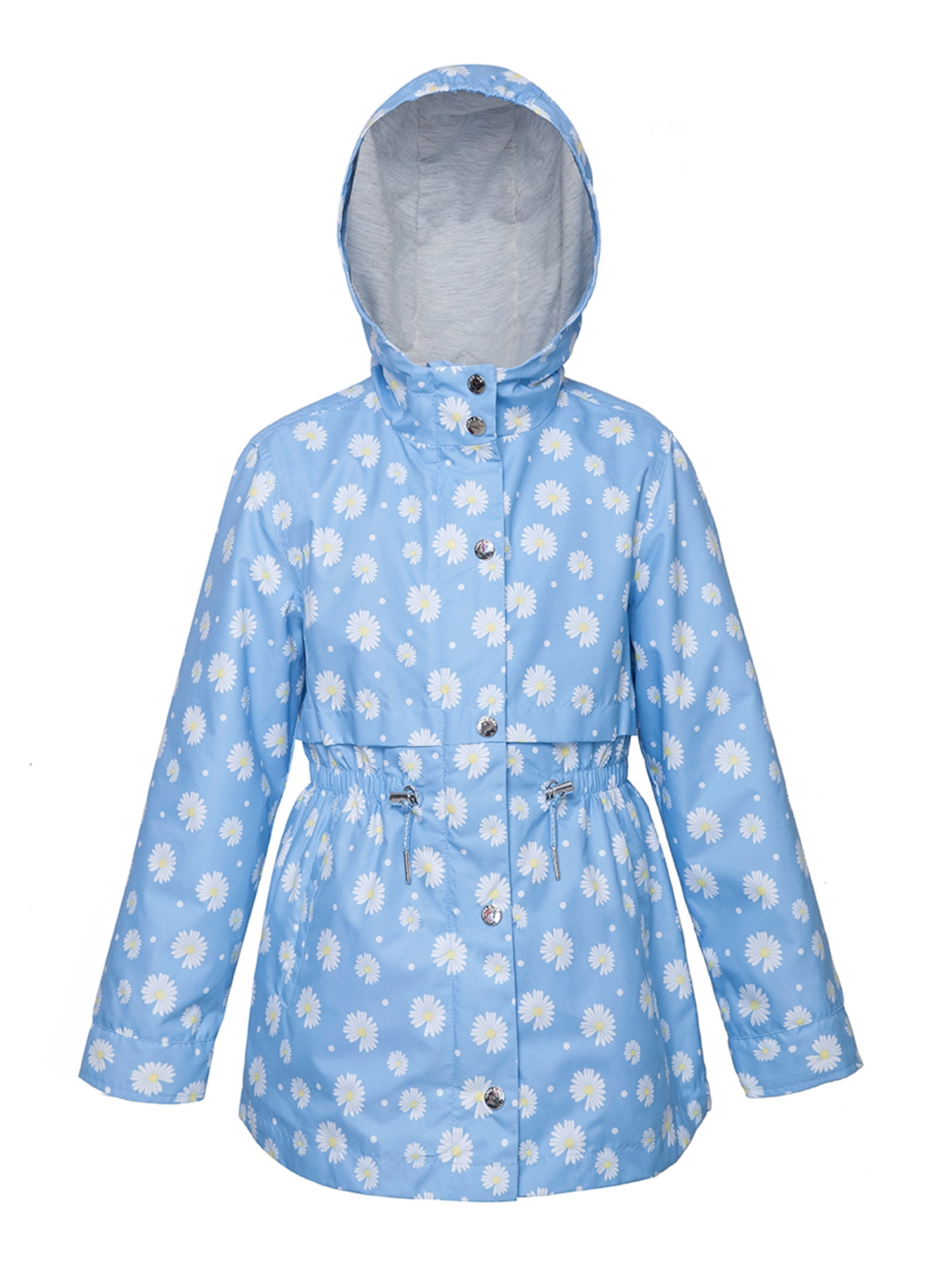 Rokka&Rolla Girls' Lightweight Lined Raincoat, Water Resistant Trench ...
