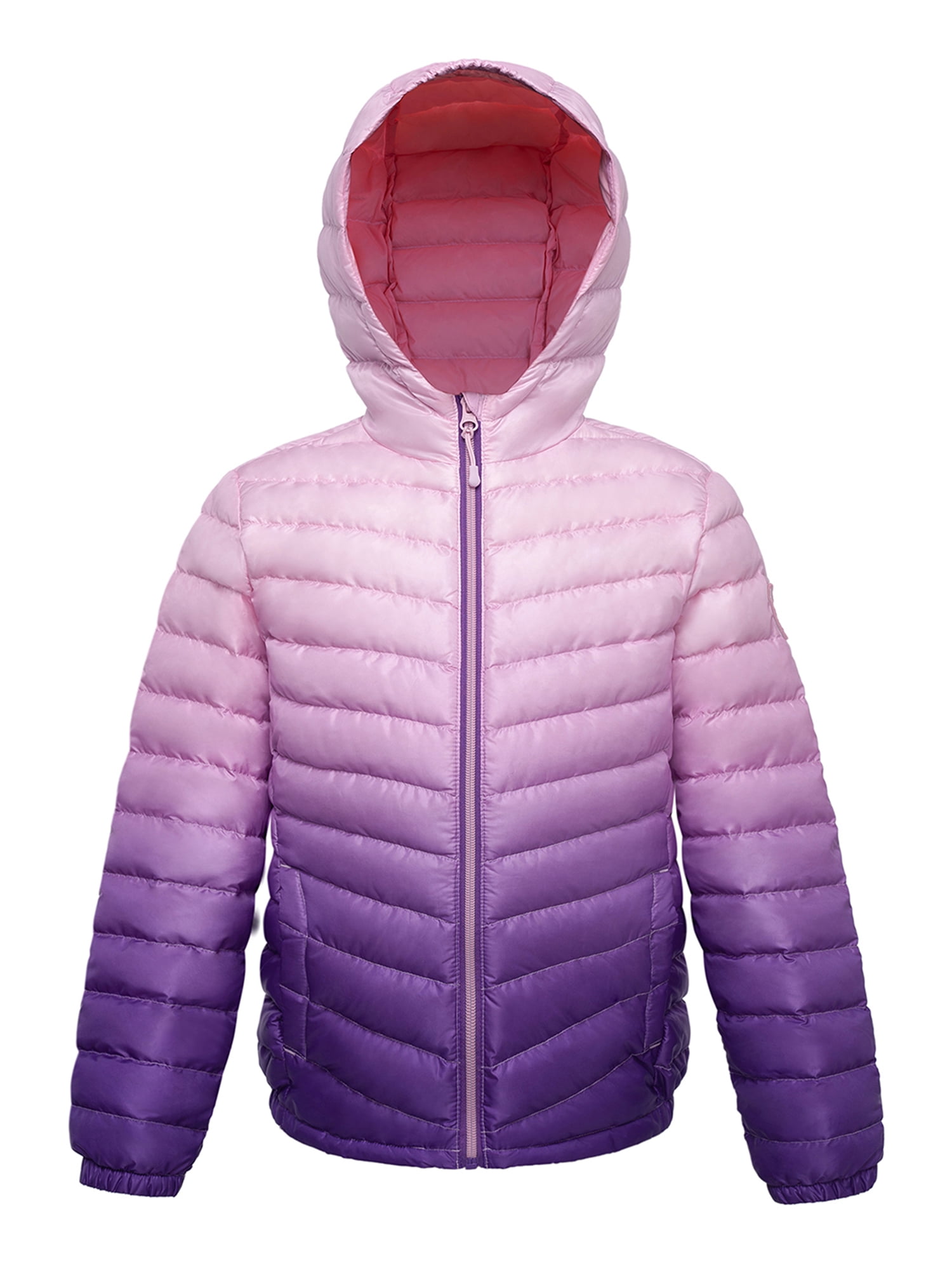 Rokka&Rolla Girls' Ultra-Light Real Down Packable Jacket, Sizes 4-18 ...