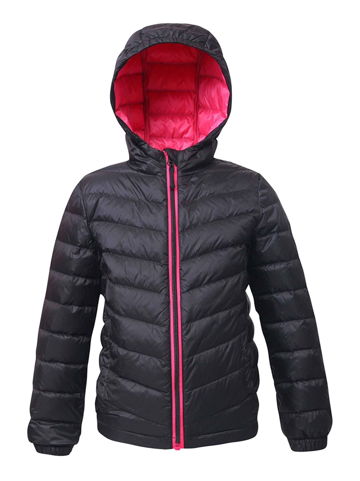 Rokka&Rolla Girls' Ultra-Light Real Down Packable Jacket, Sizes 4-18 ...