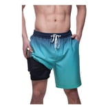 Rokka&Rolla Men's 7'' Swim Trunks with Compression Liner - Walmart.com