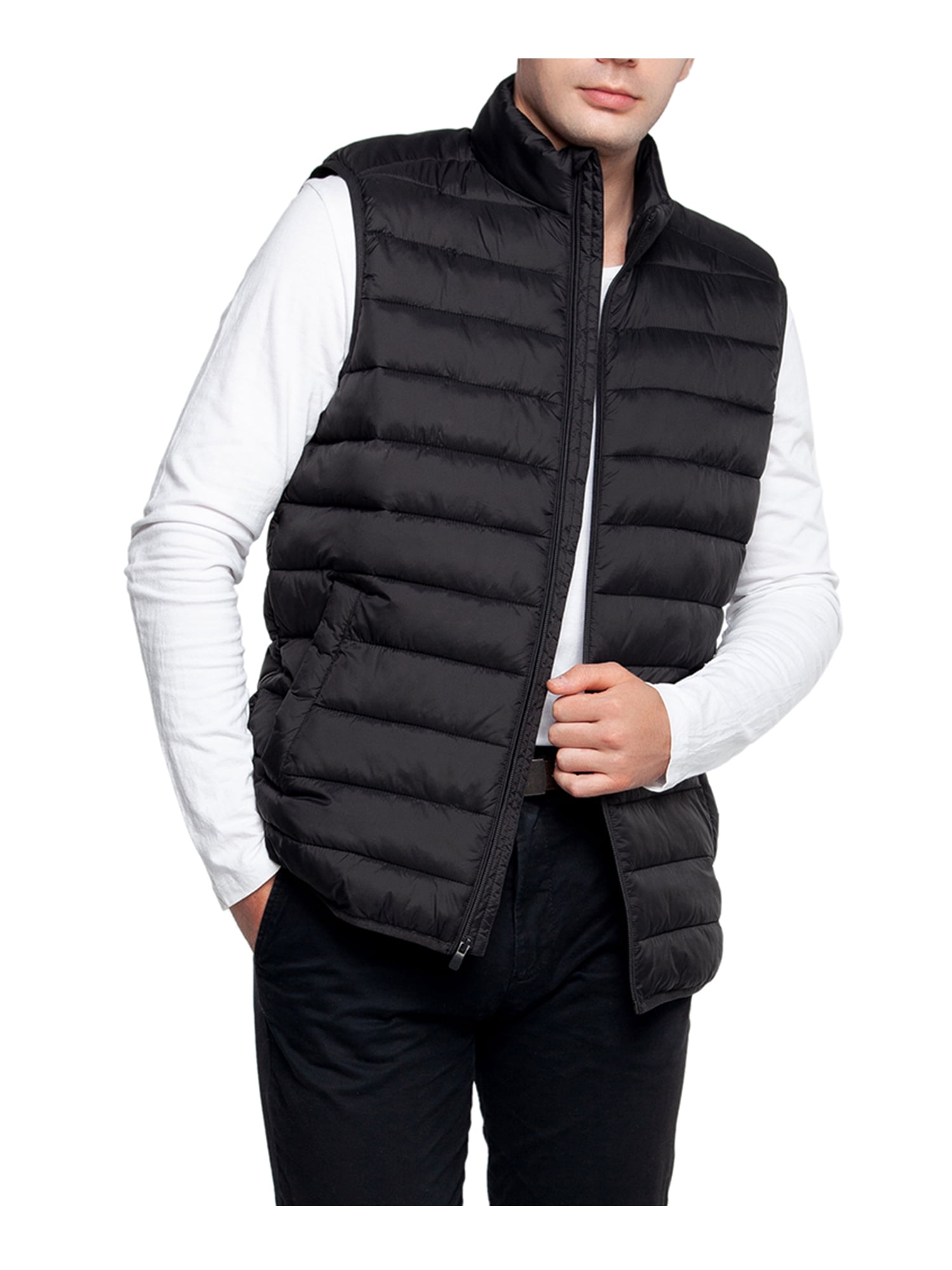 Rokka&Rolla Water-Resistant Men's Lightweight Puffer Vest, up to 2XL ...