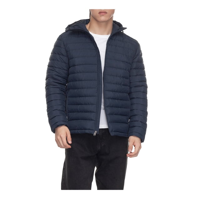 Rokka&Rolla Men's Midweight Puffer Jacket Hooded Coat - Walmart.com