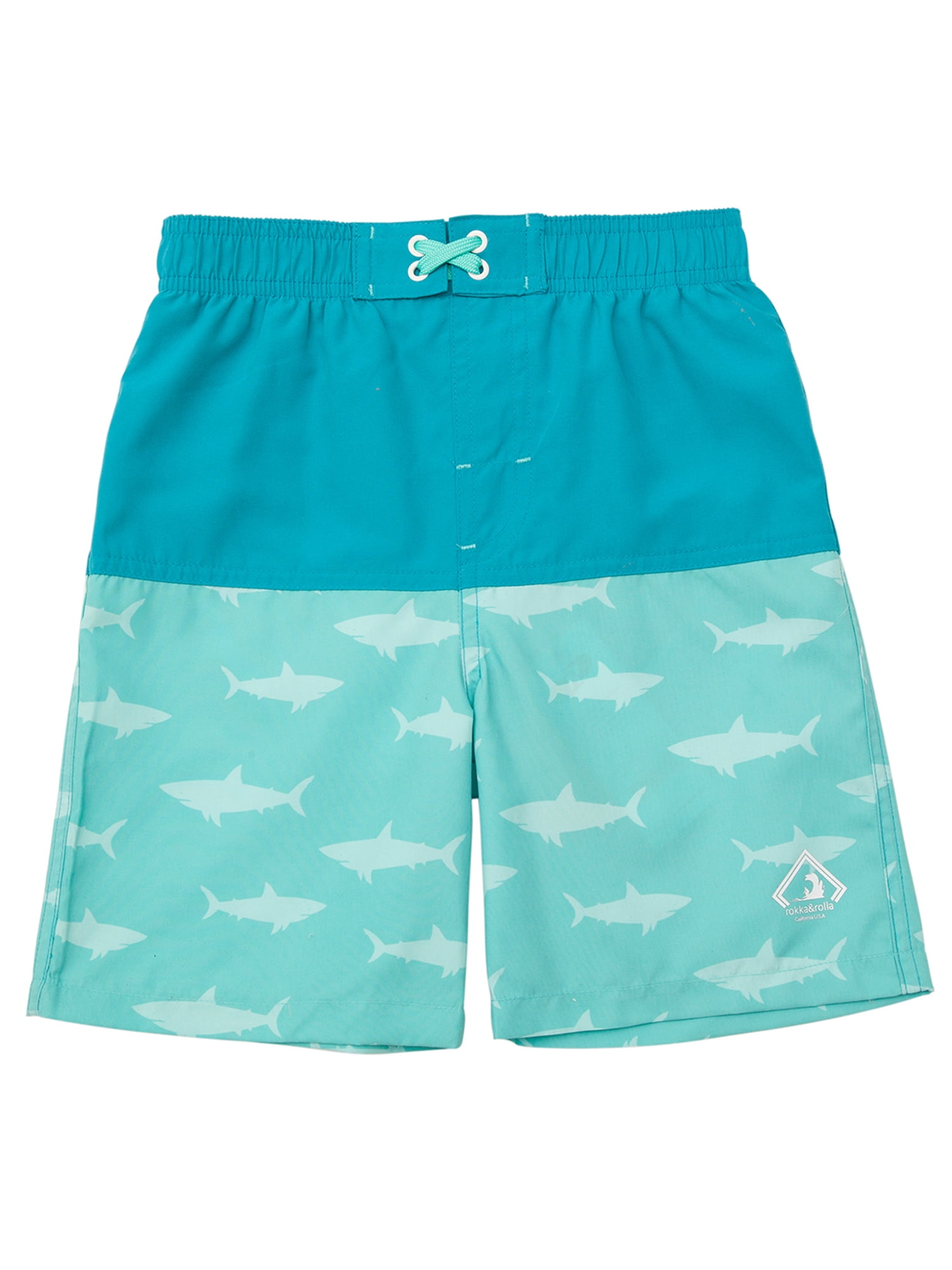 Rokka&Rolla Toddler Boys' Swim Trunks with Mesh Liner Baby Swimwear ...