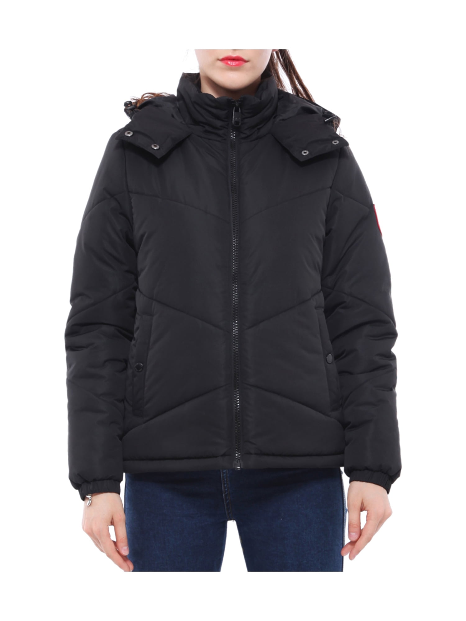 Rokka&Rolla Women's Heavy Puffer Jacket Bubble Coat - Walmart.com