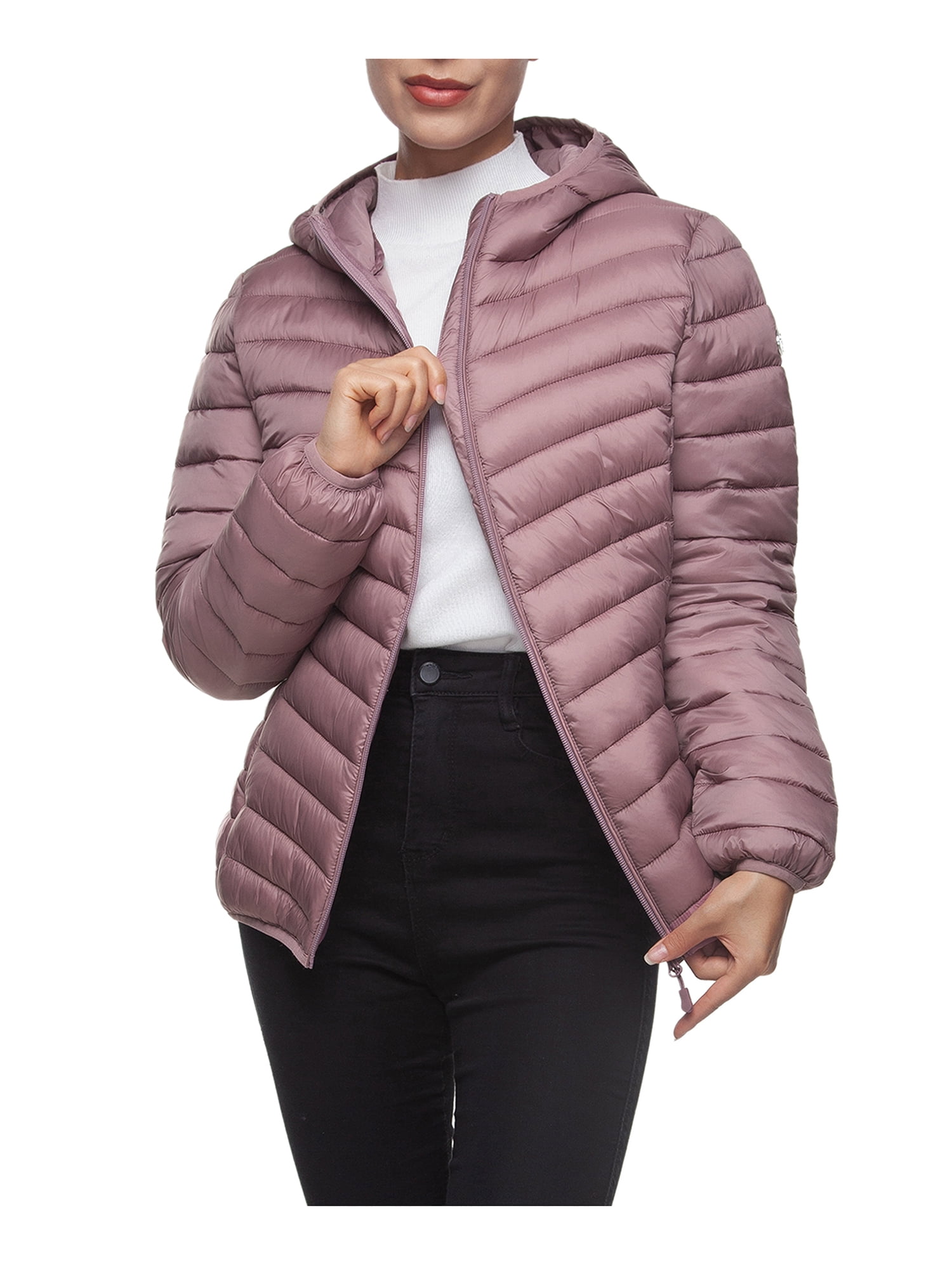 Rokka&Rolla Women's Light Packable Puffer Jacket - Walmart.com