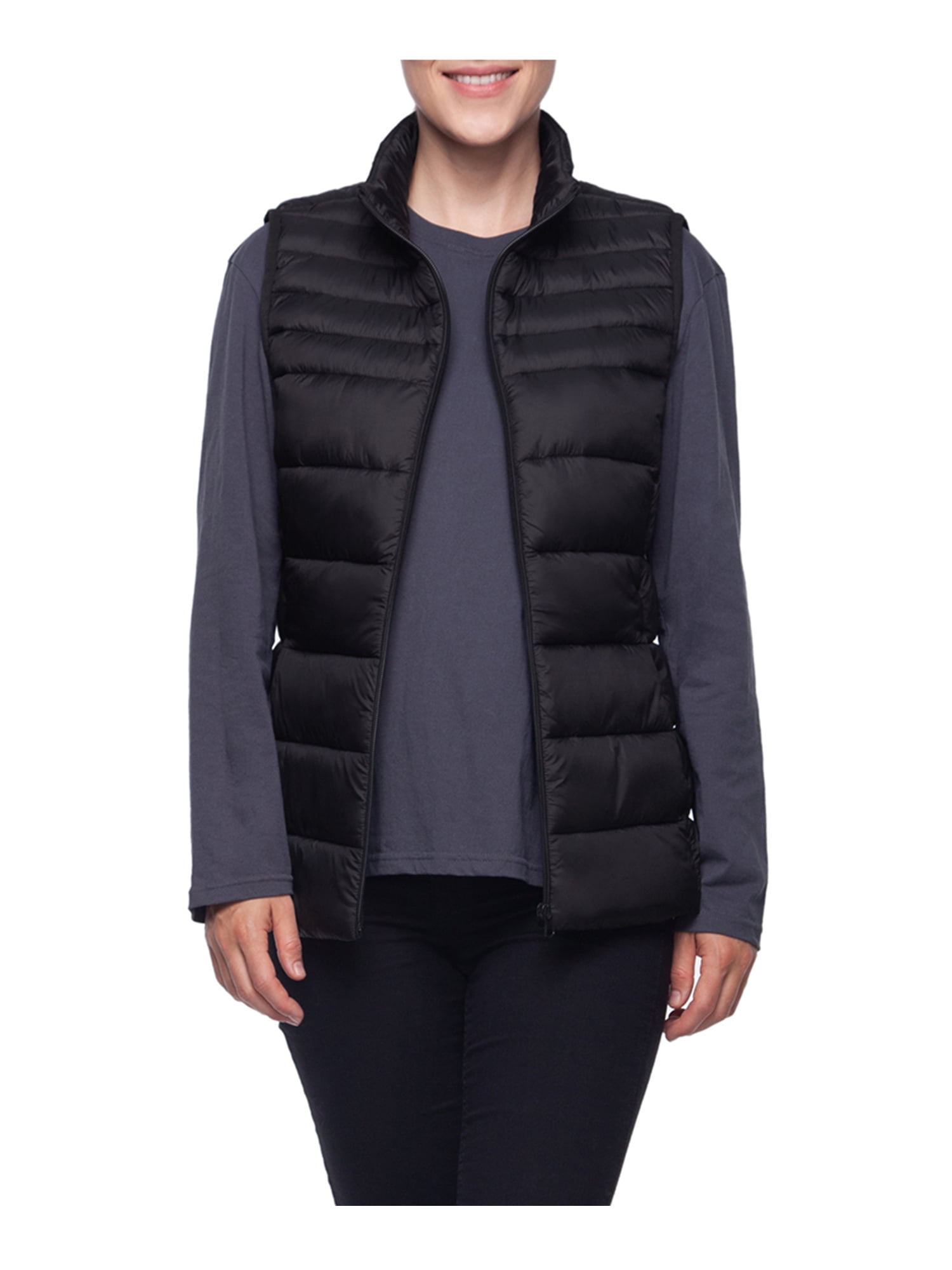 Rokka&Rolla Women's Lightweight, Water-Resistant Quilted Puffer Vest ...
