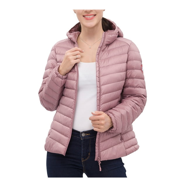Rokka&Rolla Women's Ultra-Light Rain Hooded REAL DOWN Jacket Packable ...