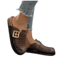 Rokment Buckles Cork Footbed Jelly Clogs Mules Backless Sandals for ...