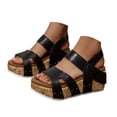 Rokment Cork Footbed Platform Wedge Sandals for Women 2026 Trendy ...