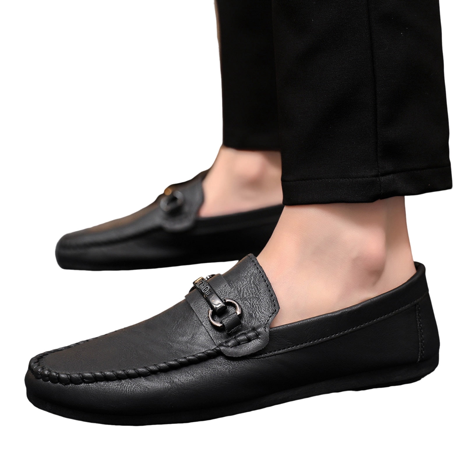 Rokment Mens Casual Driving Moc Loafers Slip on Oxfords Dress Shoes ...