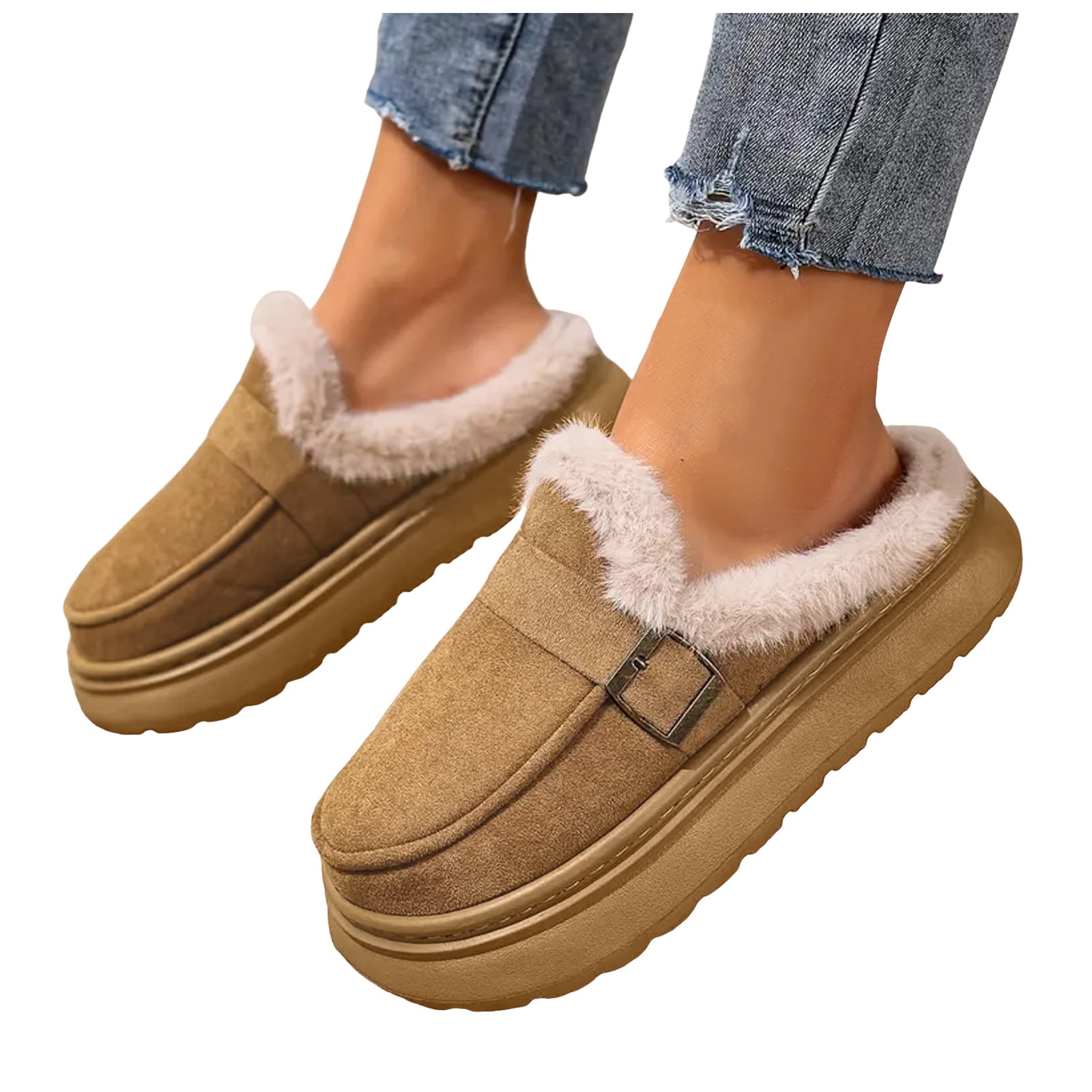 Rokment Platform Mules Slippers for Women Indoor and Outdoor Fashion ...