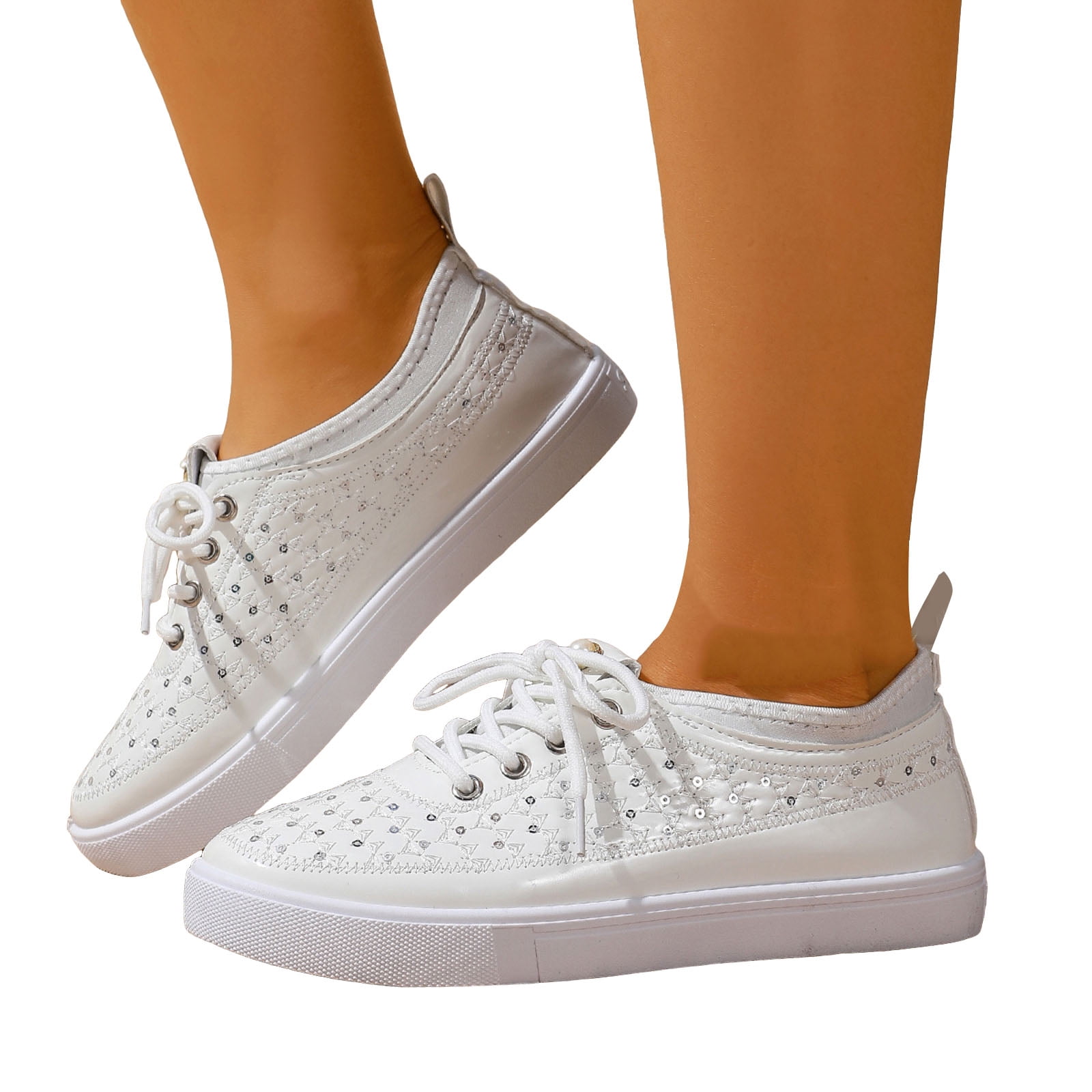 Rokment Women's Leopard Low Top Fashion Sneakers 2026 Spring Fall ...