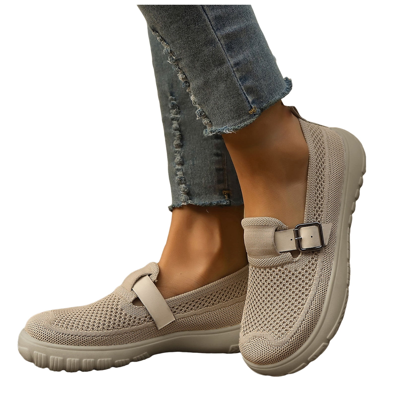 Rokment Women's Orthopedic Walking Driving Shoes Comfortable Breathable ...