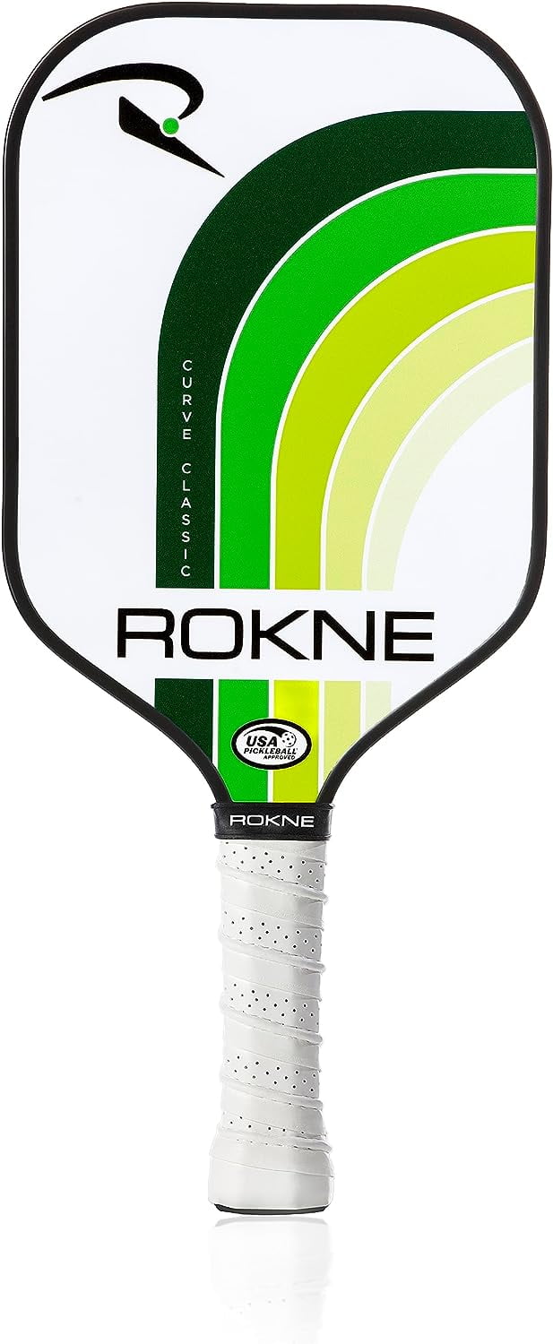 Free Shipping! Rokne Curve Classic Fiberglass Pickleball Paddle Long ...