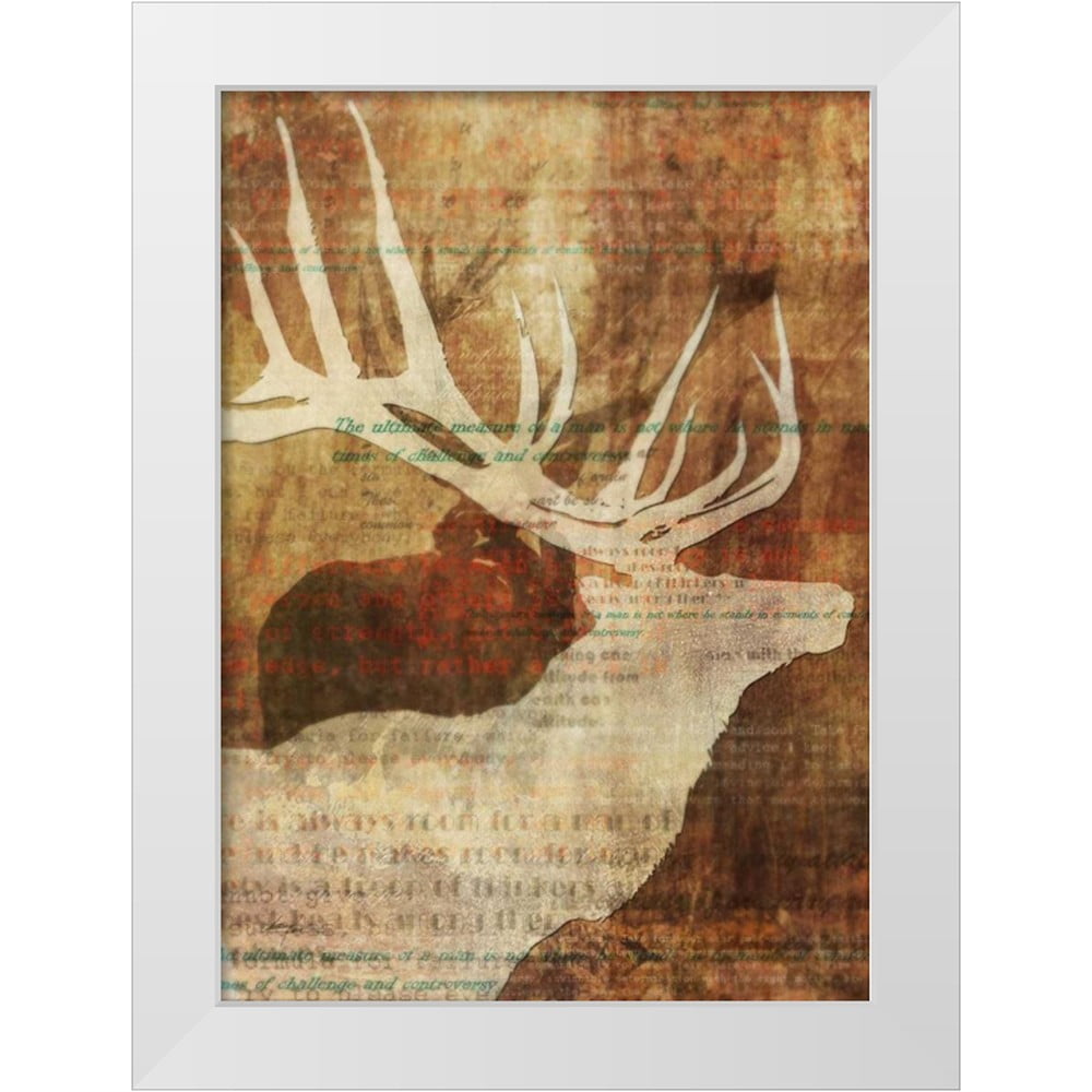 Roko, Ken 11x14 White Modern Wood Framed Museum Art Print Titled - Stag ...