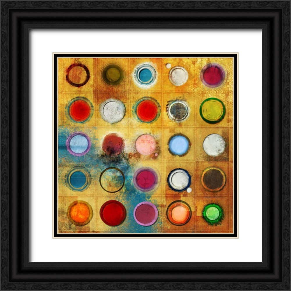 Roko, Ken 12x12 Black Ornate Wood Framed with Double Matting Museum Art ...