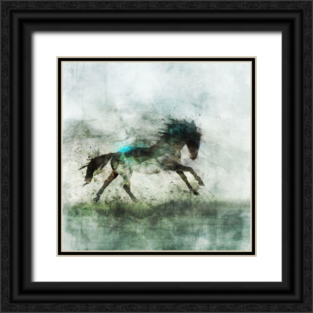 Roko, Ken 12x12 Black Ornate Wood Framed with Double Matting Museum Art ...