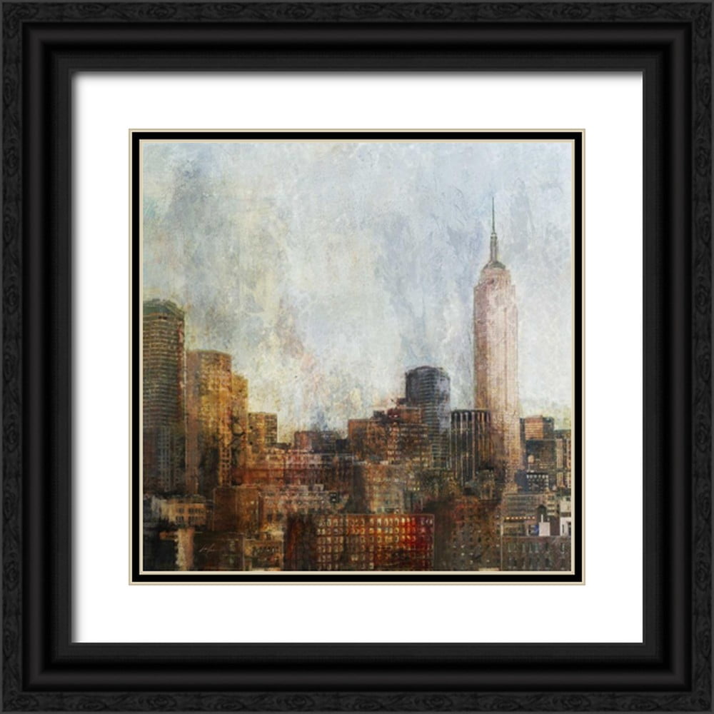 Roko, Ken 12x12 Black Ornate Wood Framed with Double Matting Museum Art ...