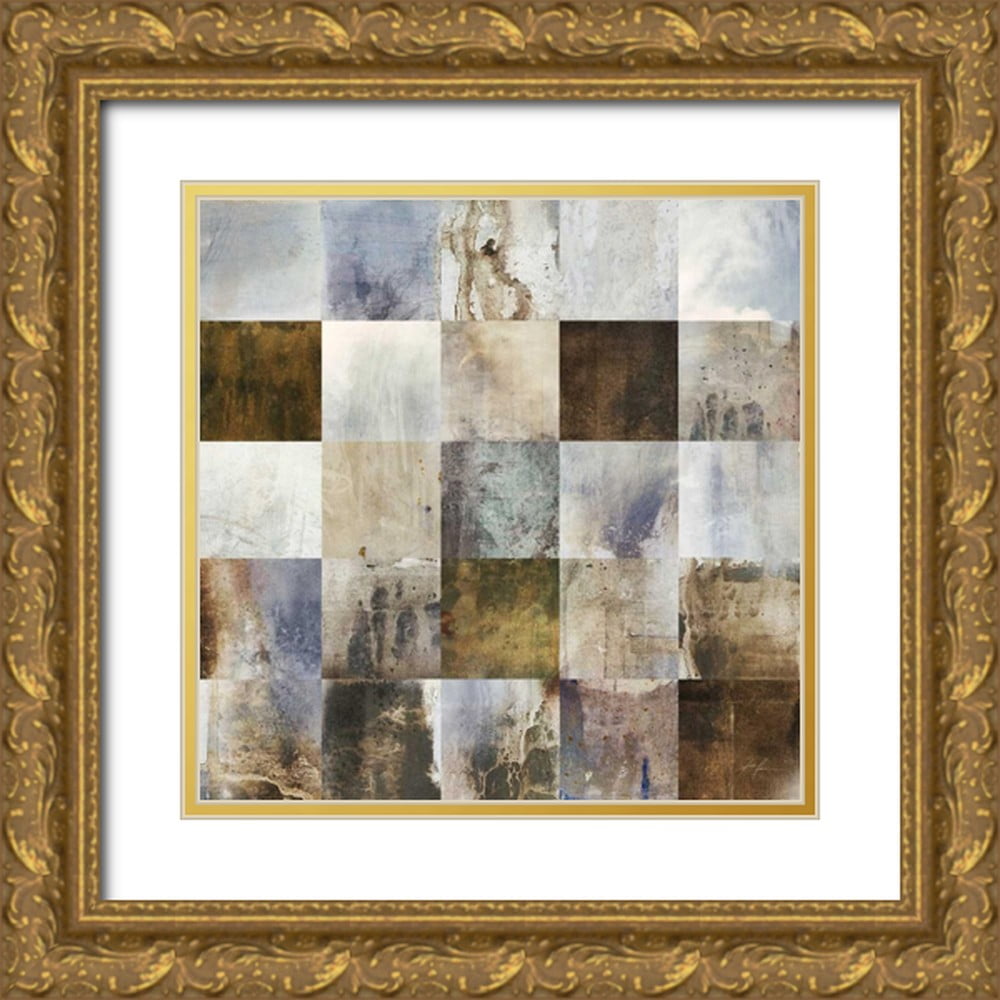 Roko, Ken 12x12 Gold Ornate Wood Framed with Double Matting Museum Art ...